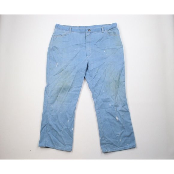 Vintage Jeans Vintage 7s Streetwear Mens 42x28 Thrashed Wide Leg